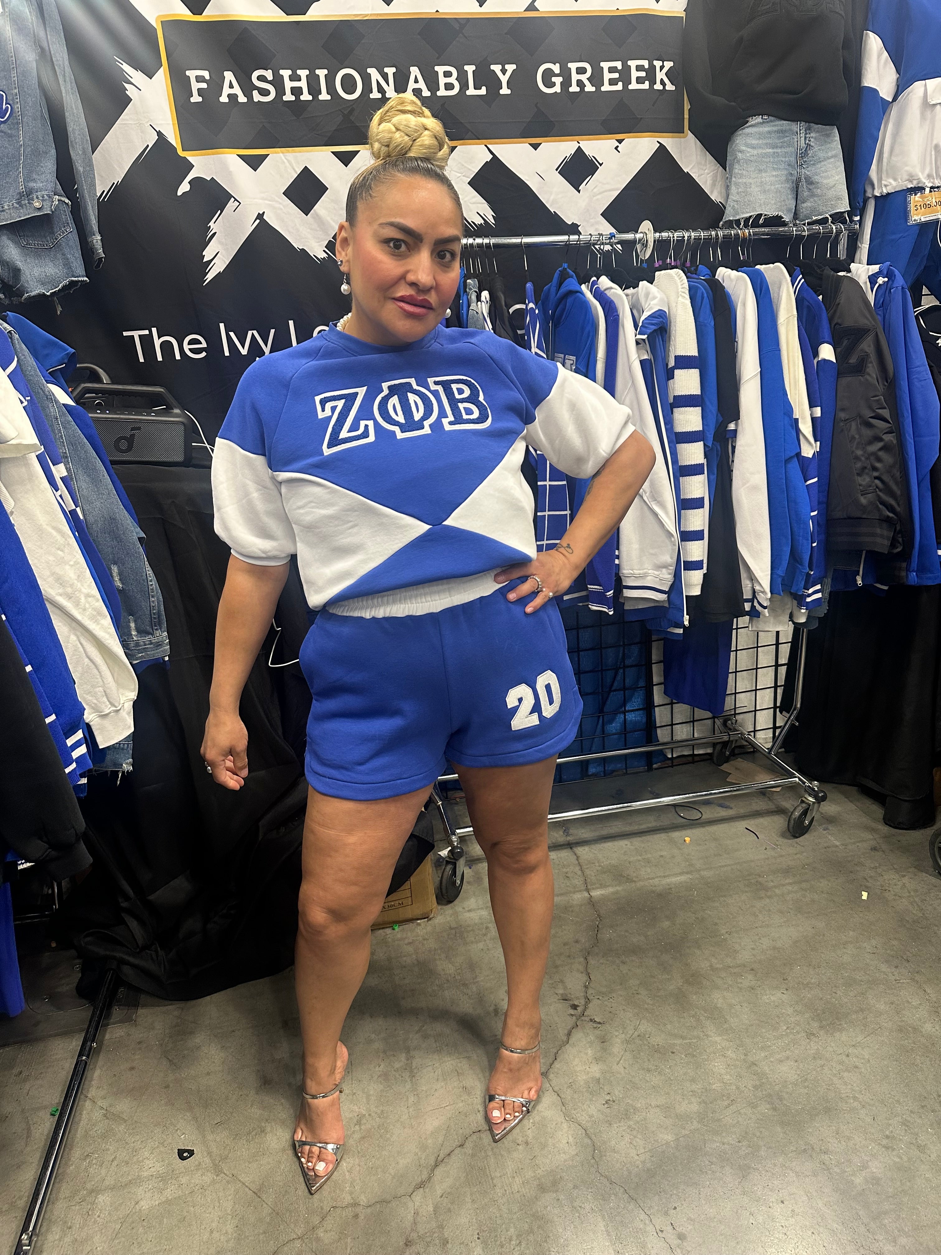 Zeta Short Set| Fashionably Greek